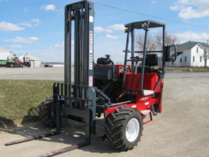 Flatbed Trailer With Piggyback Forklift | Equipment Remarketing Blog